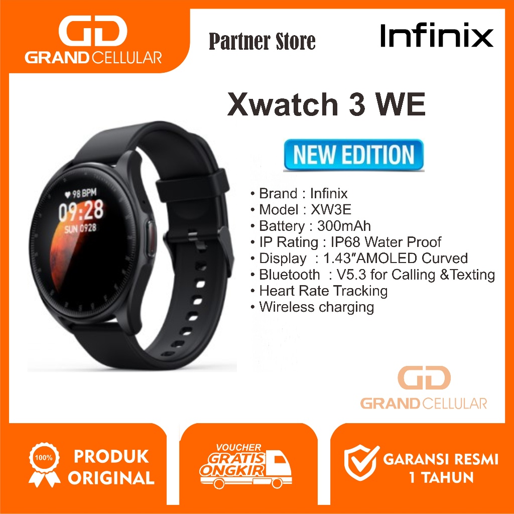 Jual INFINIX SMART WATCH [ XWATCH 3 WE ] Garansi Resmi | Shopee Indonesia