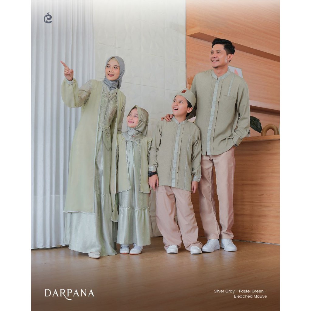 Jual DARPANA SERIES PASTEL GREEN SARIMBIT KEKE 2025 COCOK UNTUK OUTFIT LEBARAN BERSAMA KELUARGA ...