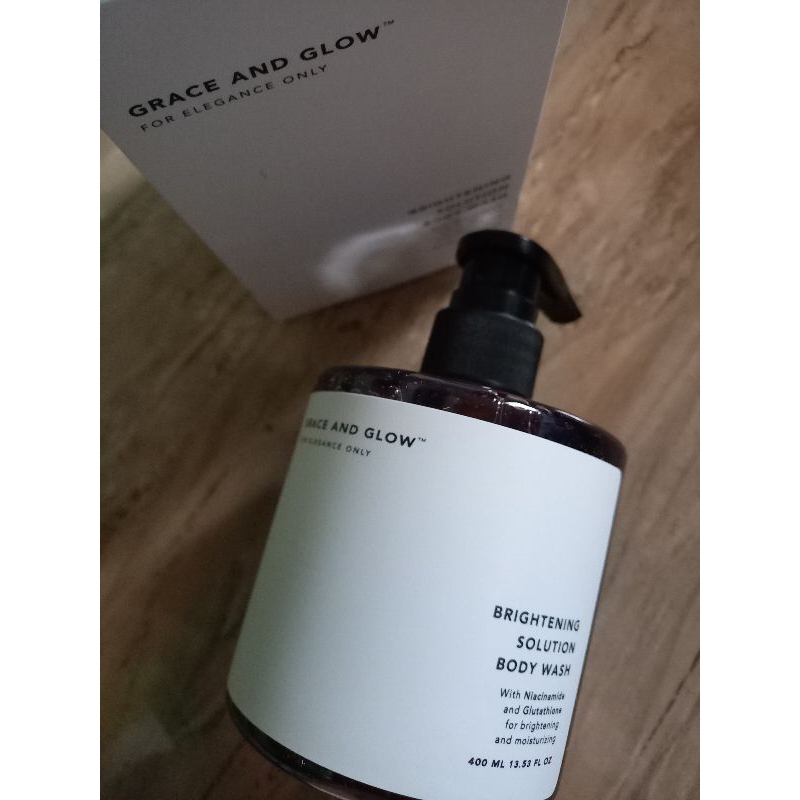 Jual GRACE AND GLOW Brightening Solution Body Wash dan Brightening Sun ...