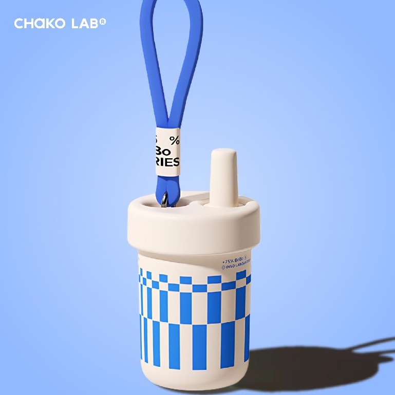 Jual CHAKO LAB Bobo Vacuum Cup Insulated Thermos 485ml - White Blue ...