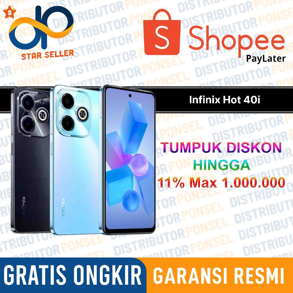 Jual Infinix Hot 40i 8/256 GB Garansi Resmi Hot 40 i Not 30i 30 NFC 30 Play | Shopee Indonesia