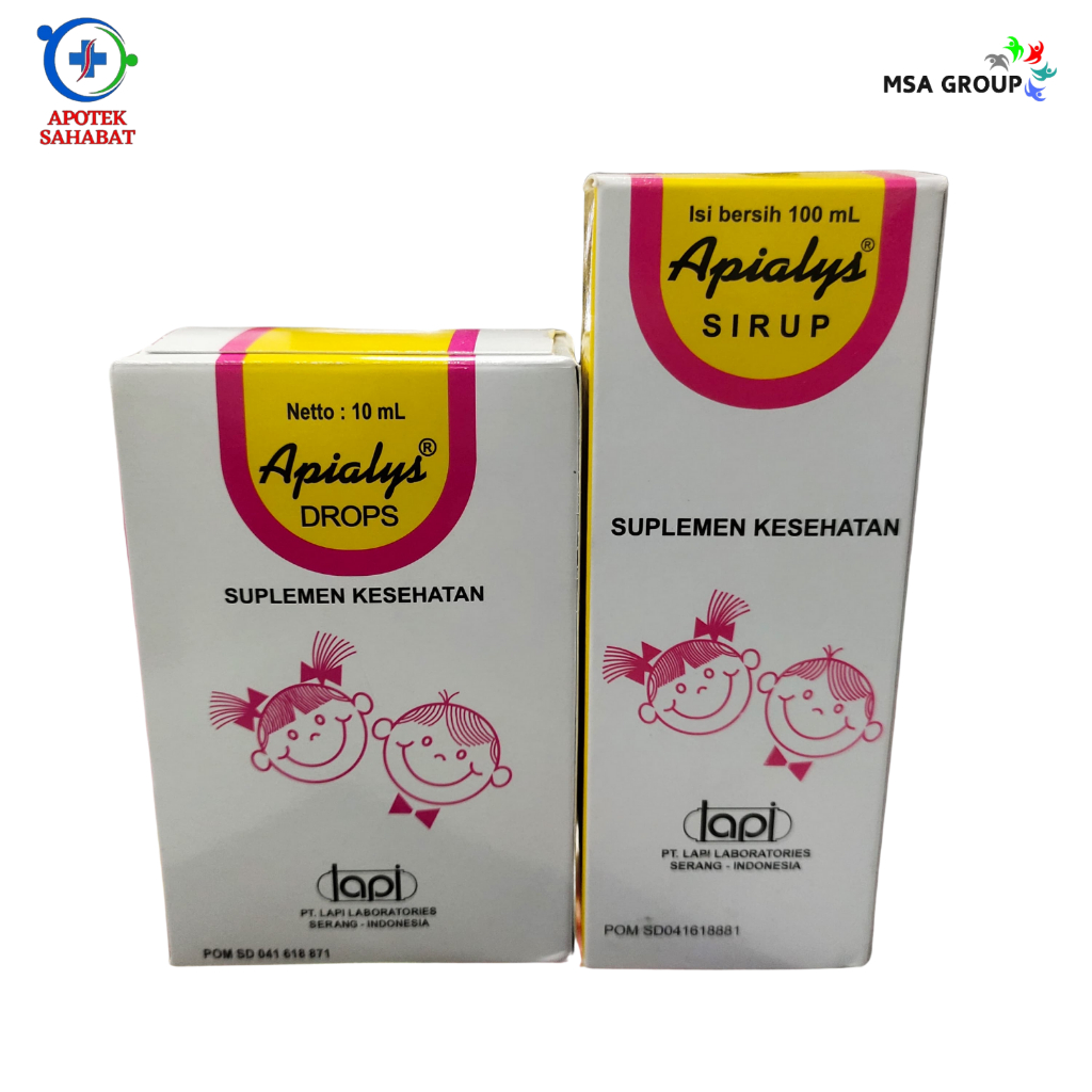 Jual Apialys Drops 10 ml - Apialys Syrup 100 ml / Suplemen Kesehatan ...