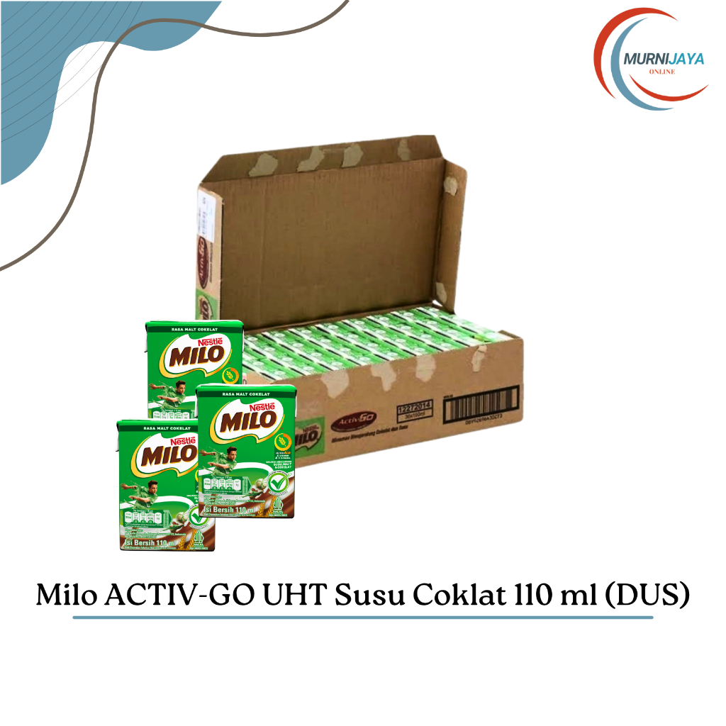 Jual Milo Active-Go UHT Susu Cokelat 110 ml (DUS - Isi 36 PCS) | Shopee Indonesia