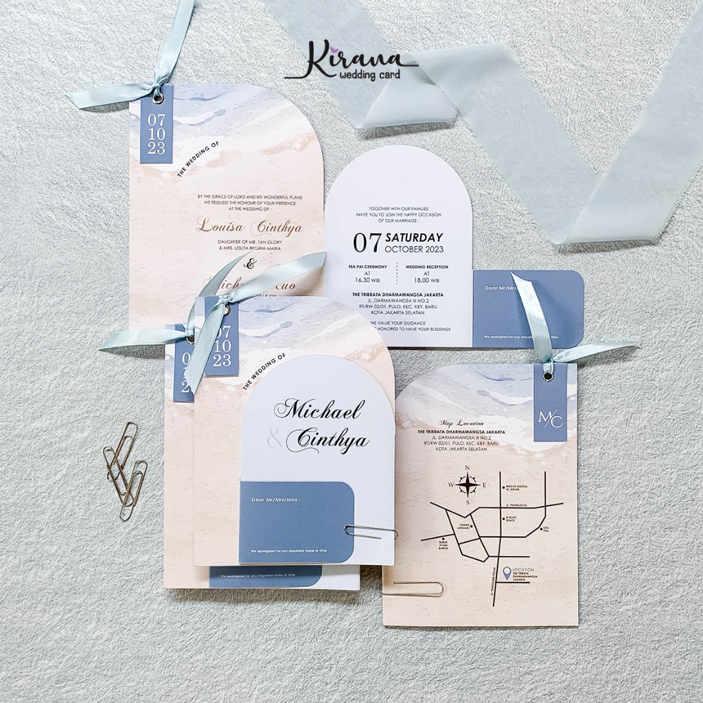 Jual Undangan Pernikahan Custom | Undangan Softcover | Undangan Modern ...