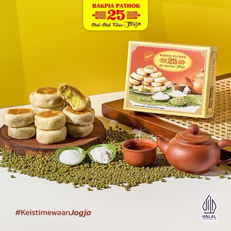 Jual Bakpia Pathok 25 Original Kacang Hijau BASAH | Shopee Indonesia