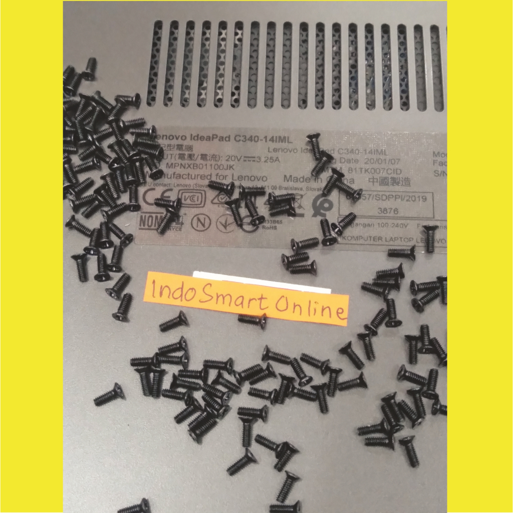 Jual [Baru] Baut Lenovo Ideapad C340 Sekrup casing laptop C340-14IML ...