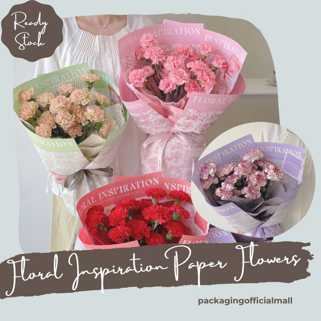 Jual FLORAL INSPIRATION PAPER FLOWER / CELLOPHANE / FLORIST PAPER ...