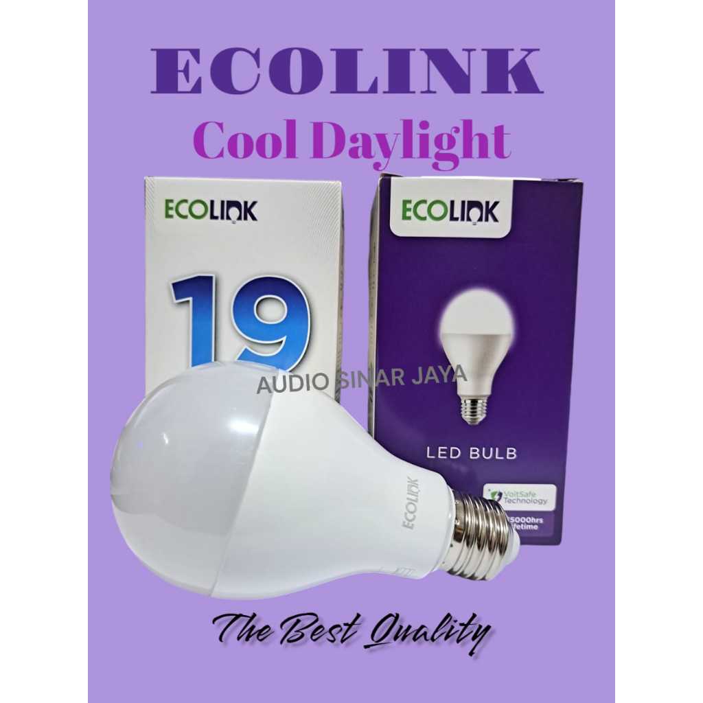 Jual ECOLINK LED BULB 19 W 19W 19 WATT PUTIH SUPER TERANG BOHLAM ...