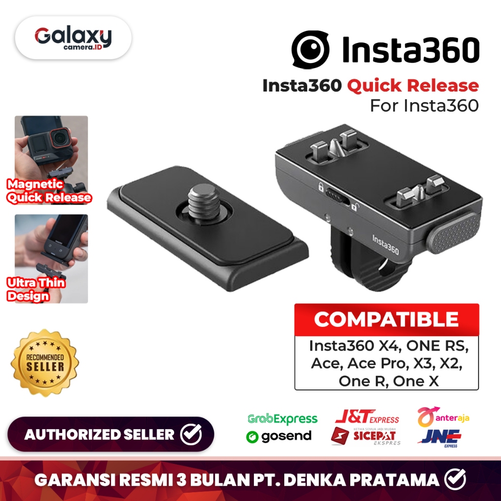 Jual Insta360 Quick Release Mount Insta 360 Plate Original | Shopee ...