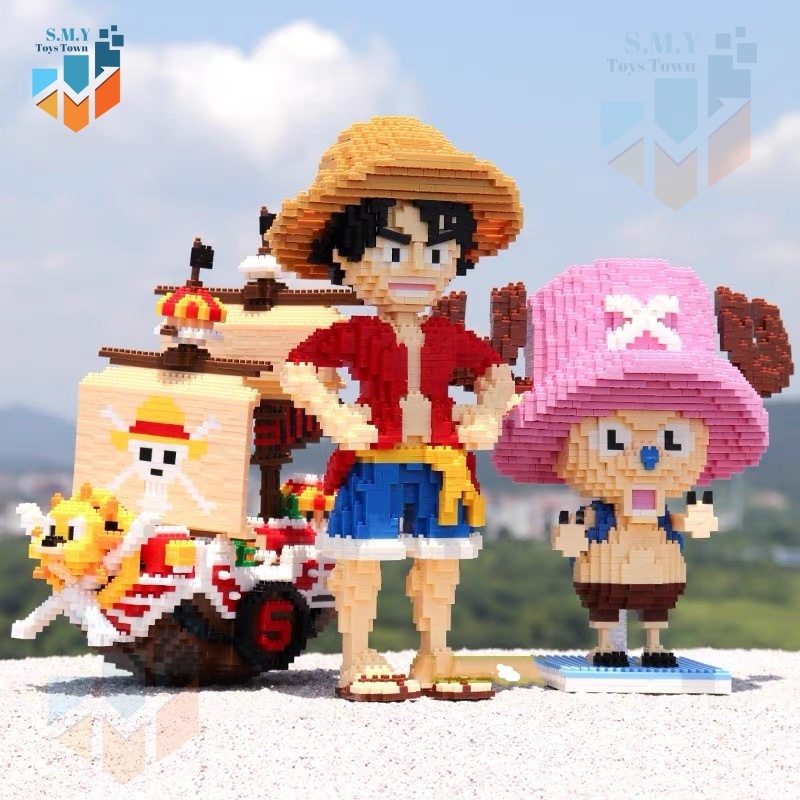 Jual SMY Toystown Nano Blocks One Piece Luffy Strawhats Tony Chopper 3D ...