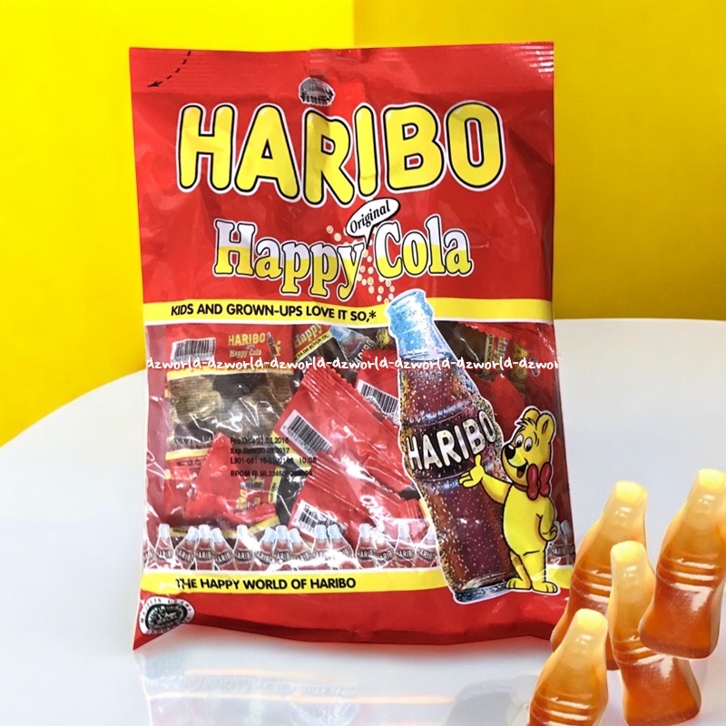 Jual Haribo Happy Cola 200gr Permen Jelly Rasa Cola Gummy Makanan Manis ...