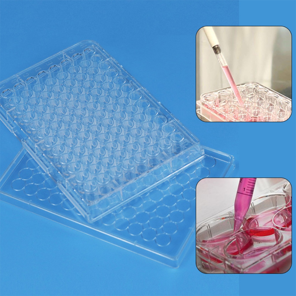 Jual Multi Well Cell Culture Plate 96 Well Flat Bottom Pelat Kultur ...