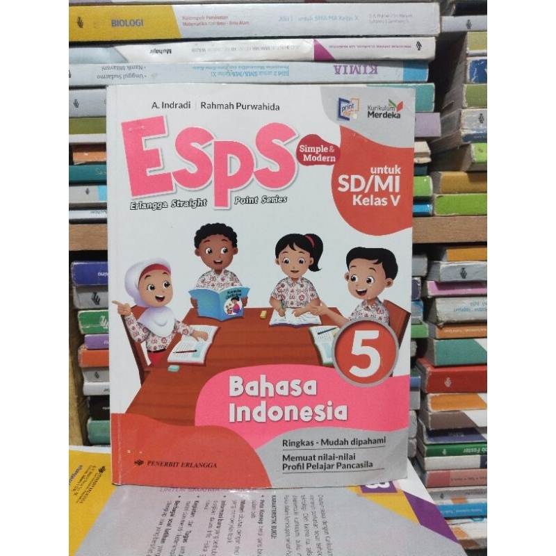 Jual buku esps bahasa Indonesia kelas 5/V sd mi erlangga kurmer kurikulum merdeka | Shopee Indonesia