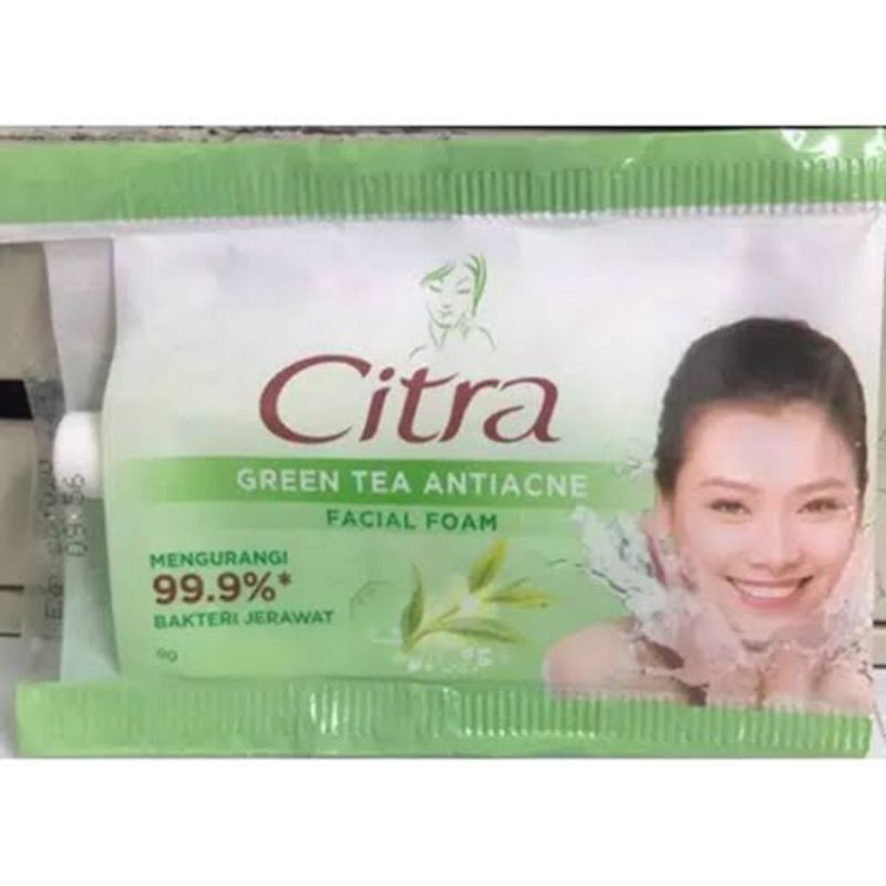 Jual CITRA Foam GREENTEA Sachet | Shopee Indonesia