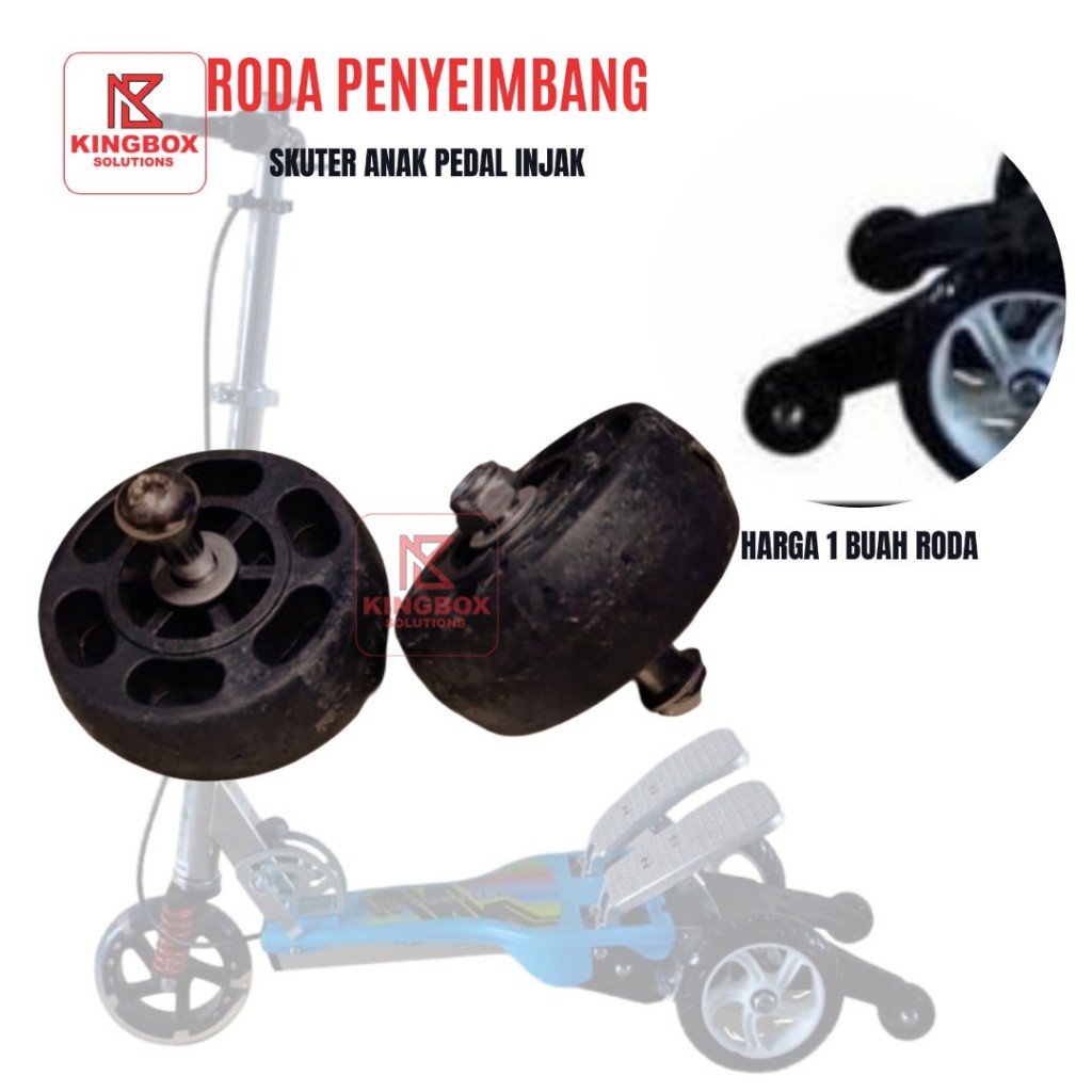 Jual Roda Kecil Penyangga Belakang Skuter Otoped Anak Pedal Injak RMB ...