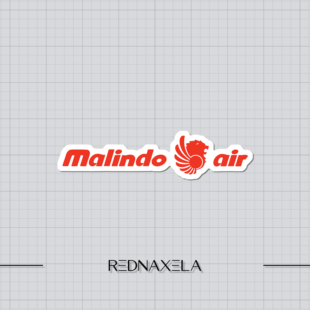 Jual Stiker Vinyl Malindo Air Logo Stiker Koper Outdoor Waterproof ...