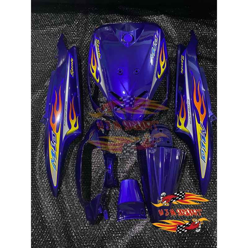 Jual full body halus yamaha mio sporty biru plus striping api 2007 ...
