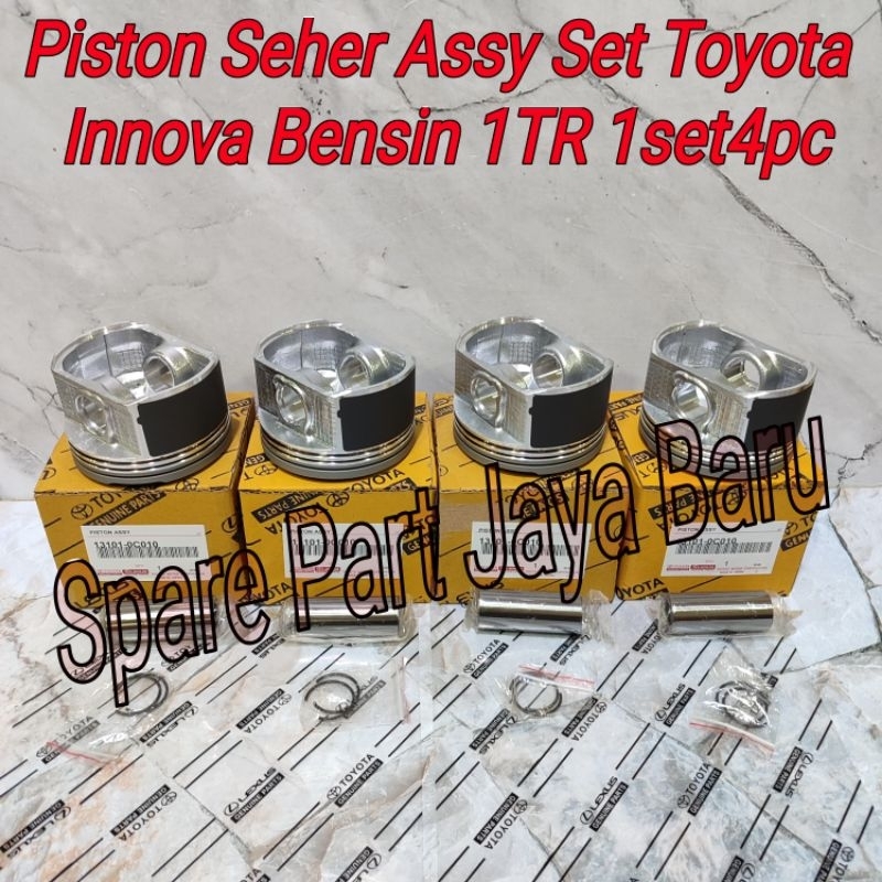 Jual Piston Seher Assy Set Toyota Innova Inova Bensin 1TR 1set4pc Ori ...