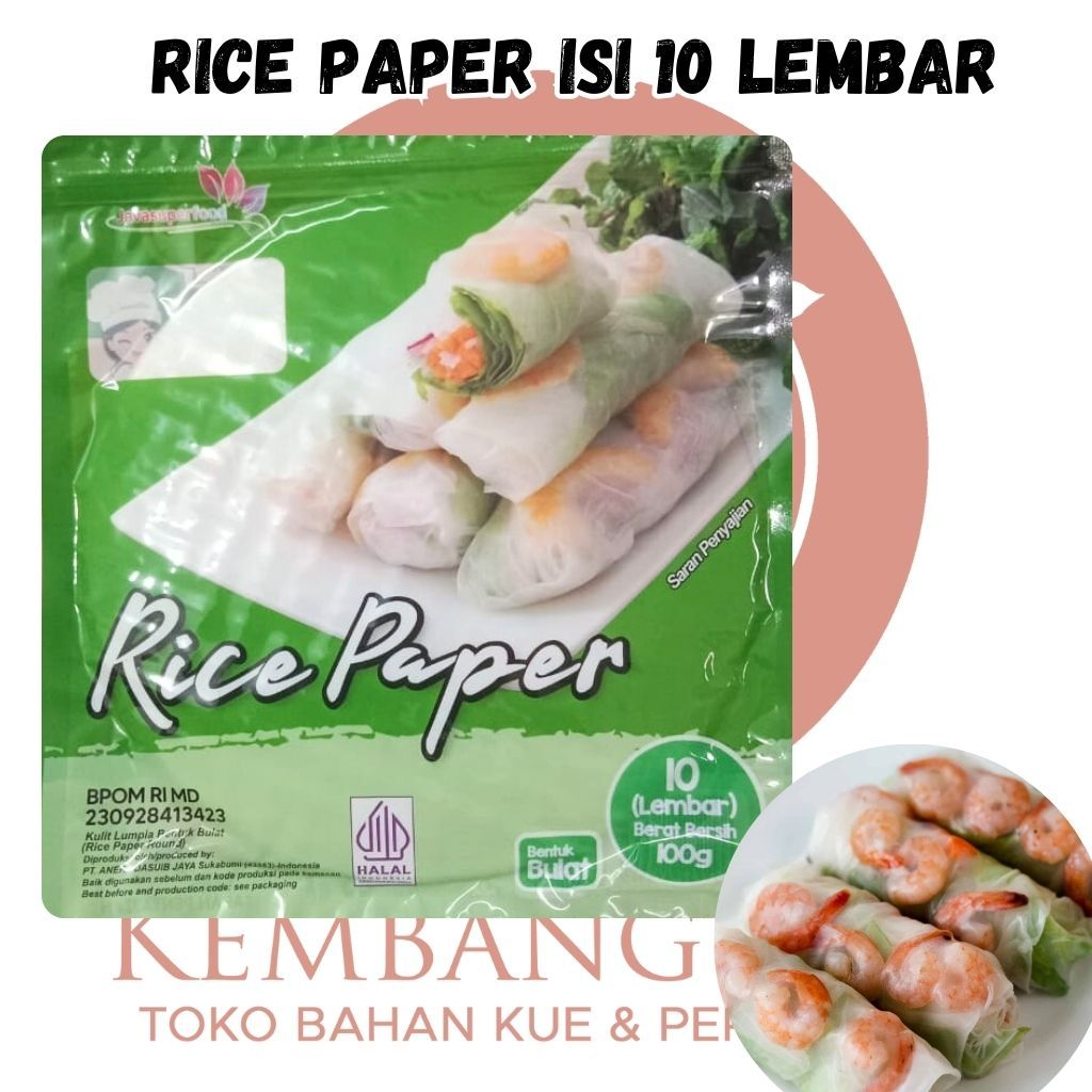 Jual Rice paper 10 lembar/java rice paper 10 lembar/rice paper | Shopee ...