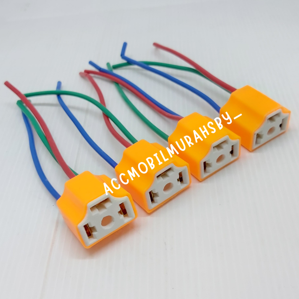 Jual Socket Sealbeam Lampu Bohlam H4 Keramik (3 Kabel) Harga 1 Pcs ...