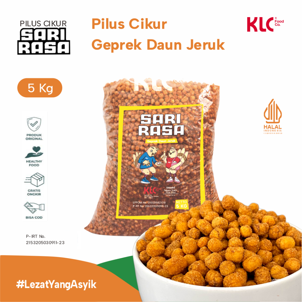 Jual Pilus Cikur / Kencur Geprek Daun Jeruk 5kg Sari Rasa KLC Food Co ...