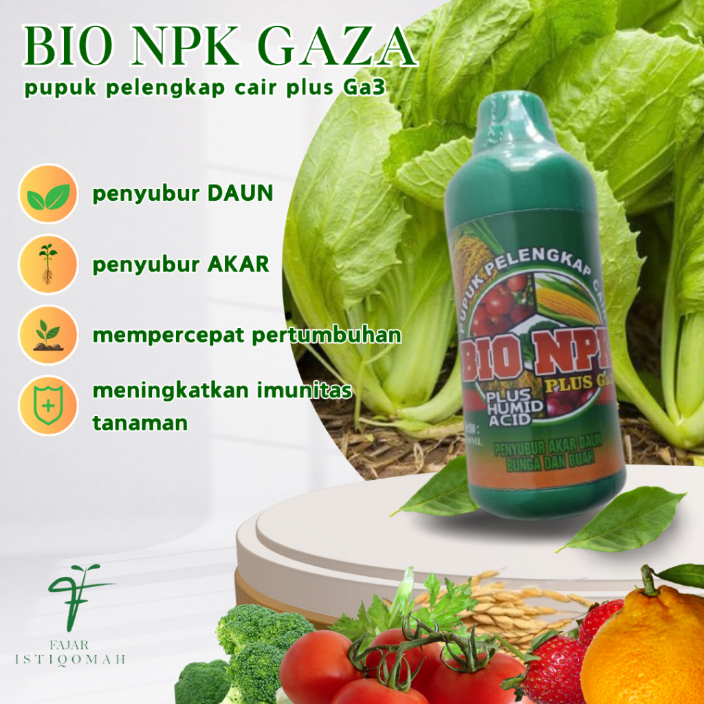 Jual BIO NPK GAZA PUPUK PELEBAT sawi JADI TOP isi 500ml,pupuk penyubur tanaman sawi, Pupuk sawi ...