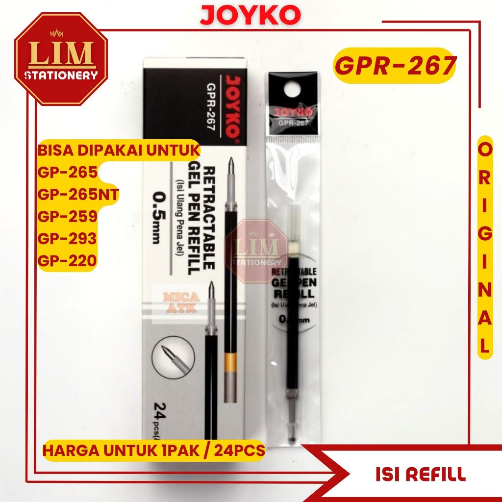 Jual JOYKO ISI REFILL 267 / ISI GP-265 (1PAK/24PCS) | Shopee Indonesia