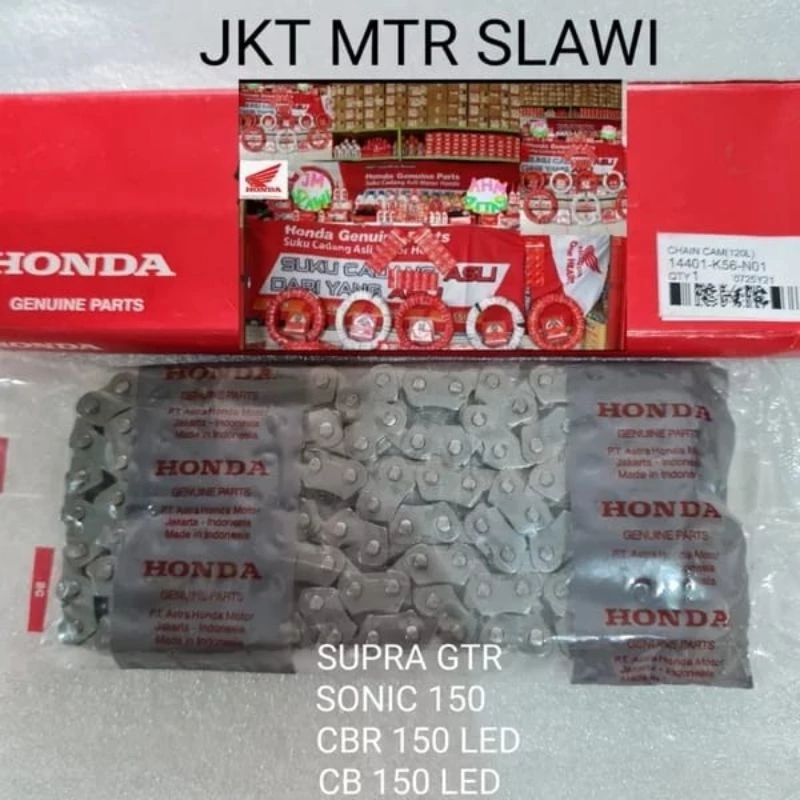 Jual 14401-K56-N01 rantai keteng chain cam sonic supra gtr cbr 150 led ...