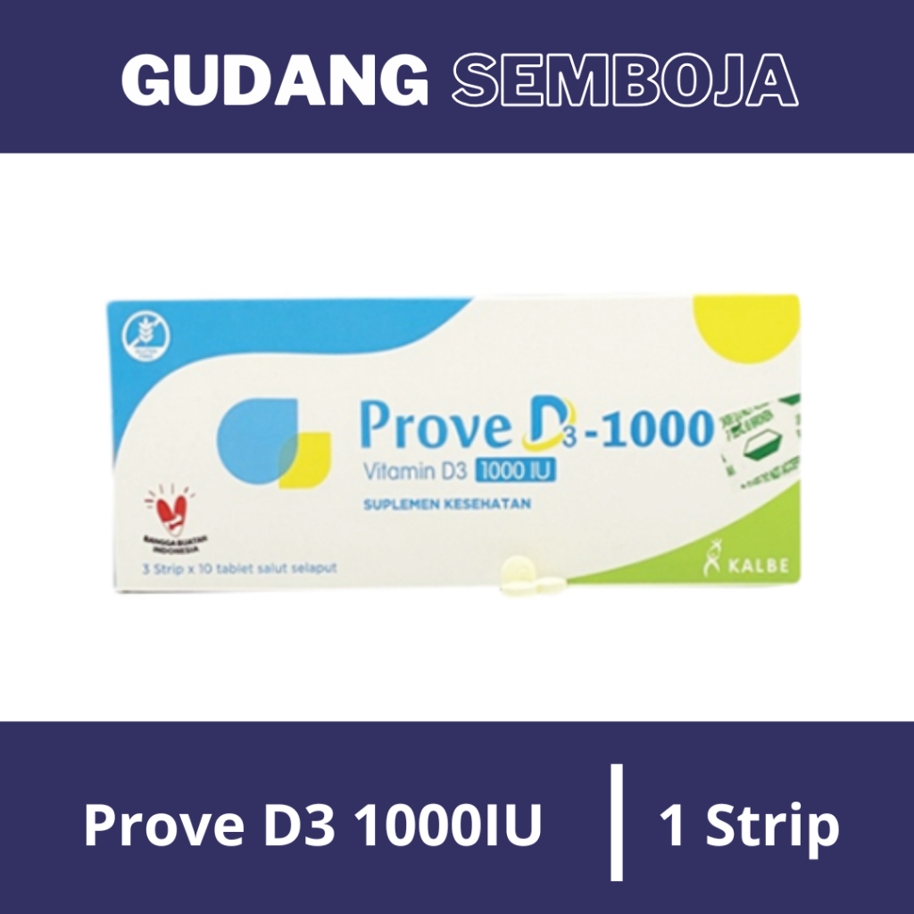 Jual Prove D3 1000 IU Strip Isi 10 Tablet / Suplemen Vitamin D | Shopee ...