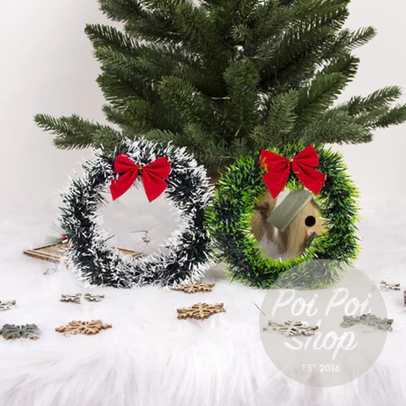 Jual Krans Natal Daun Hijau 30cm Gantungan Slinger Natal Murah Lingkar ...