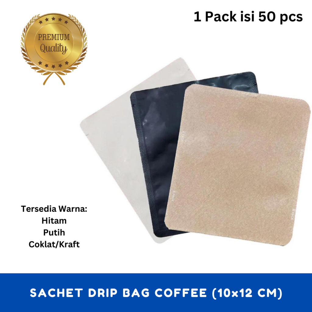 Jual (50 pcs) Kemasan Sachet Drip Alufoil | Kopi bubuk | Coffee ...