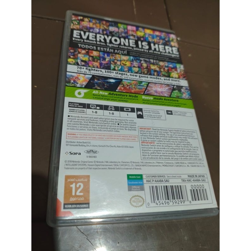 Jual Nintendo Switch Super Smash Bros Ultimate Game Mainan Anak Mario ...