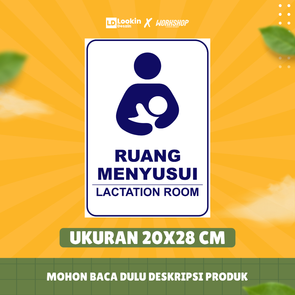 Jual STIKER RUANG MENYUSUI SIMPLE TAHAN AIR DAN AWET | Shopee Indonesia