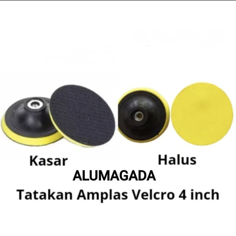 Jual ALUMAGADA AMPLAS VELCRO KASAR HALUS 4"/TATAKAN AMPLAS VELCRO MESIN ...