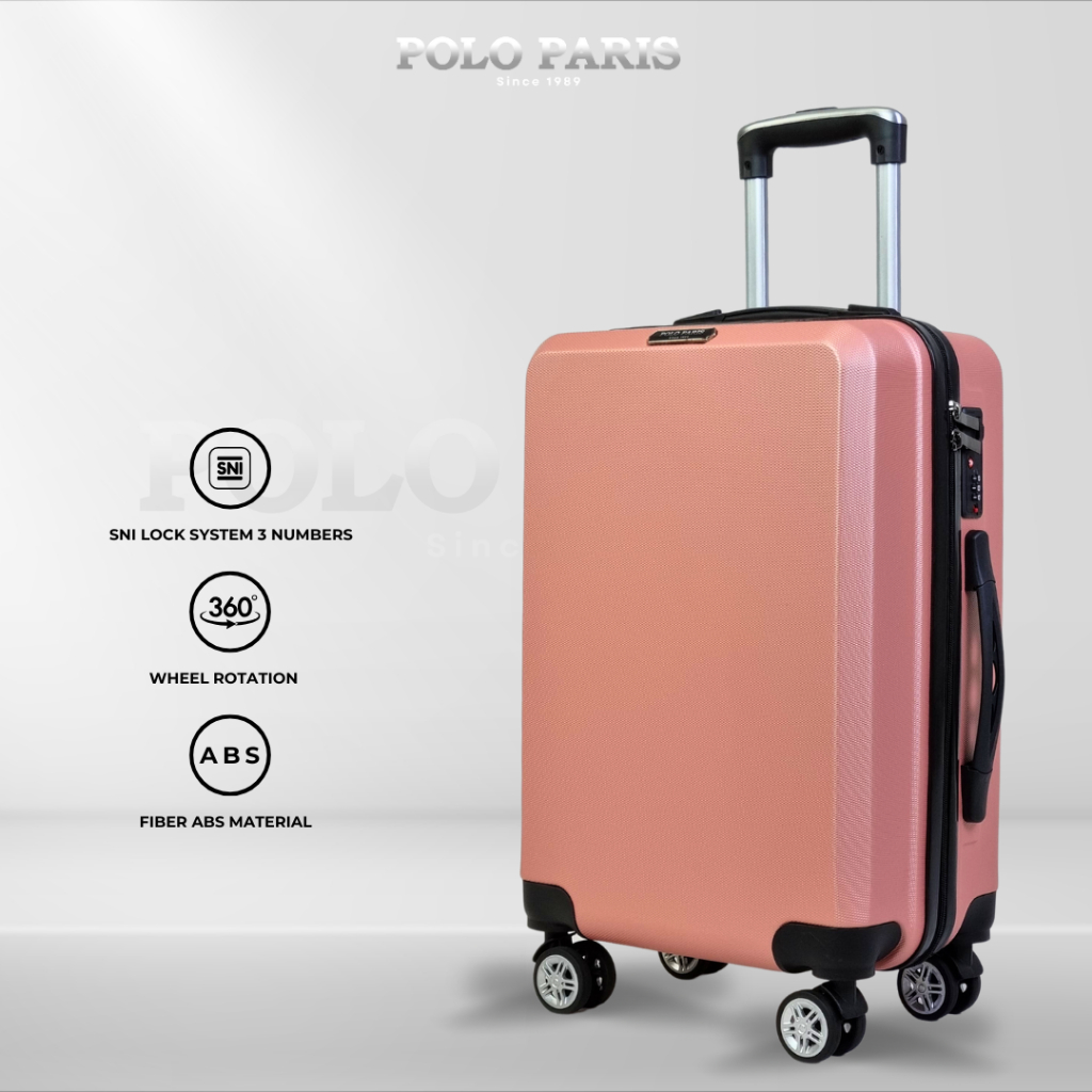 Jual POLOPARIS - Koper Polos 001 20/24 Inch Fiber Abs Kunci Tanam ...