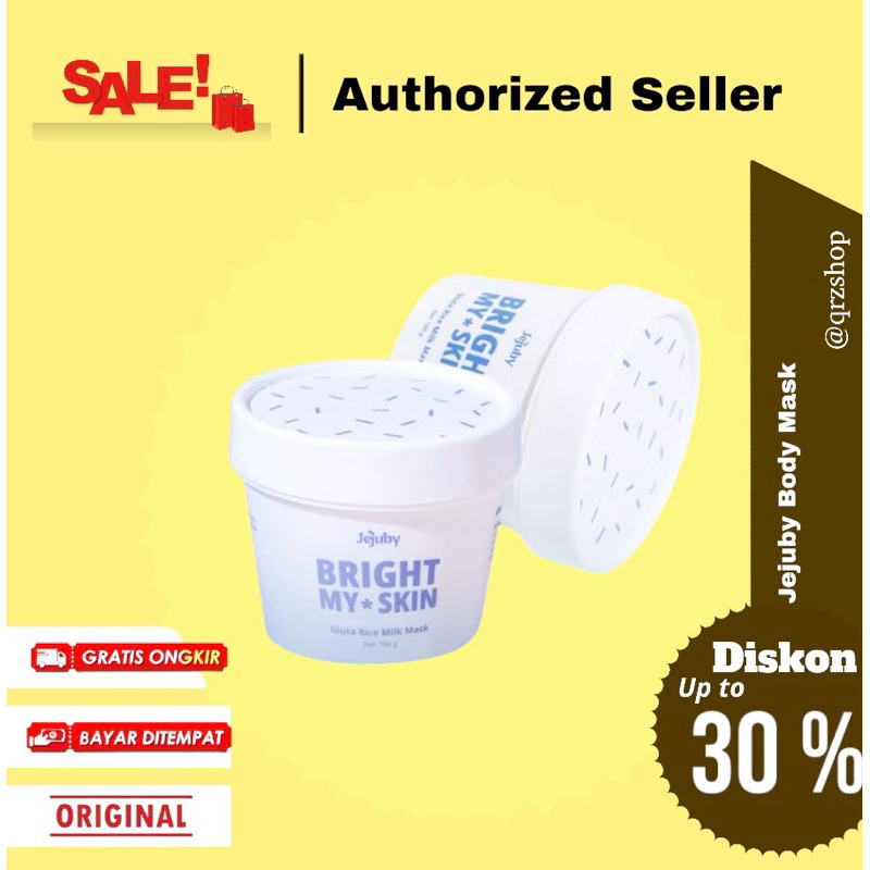 Jual JEJUBY Bright My Skin Gluta Rice Milk Body Mask Masker Badan 100g ...