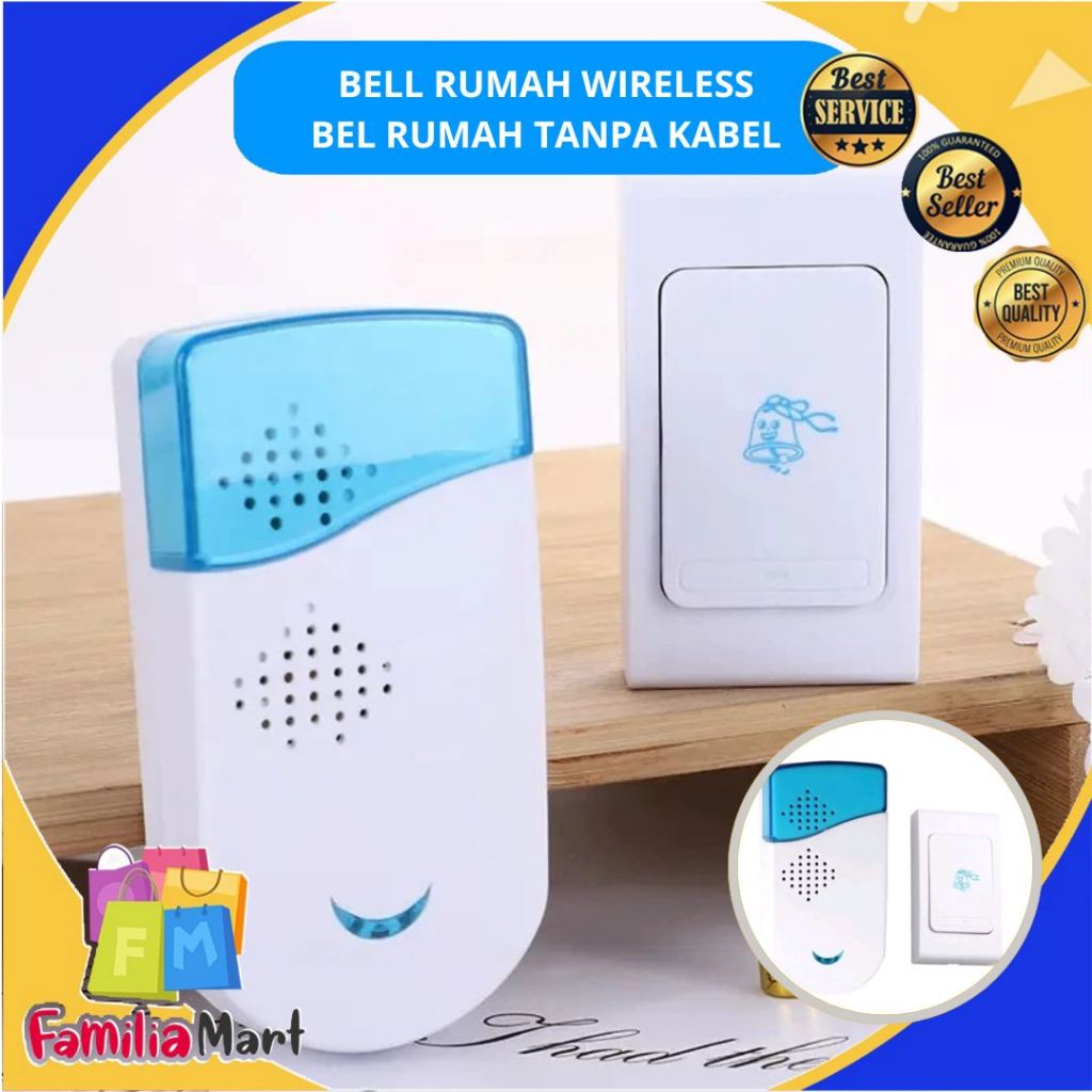 Jual BEL RUMAH WIRELESS / DOOR BELL TANPA KABEL REMOTE | Shopee Indonesia