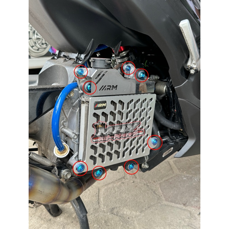 Jual baut radiator aerox titanium(ORIGINAL) | Shopee Indonesia