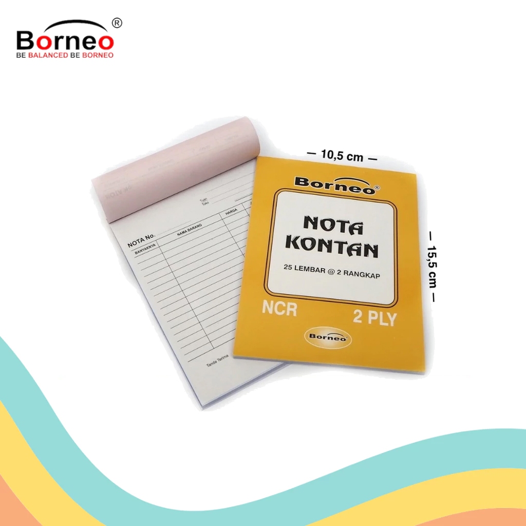 Jual BUKU NOTA NCR KECIL 2 PLY BORNEO (1 PCS) | Shopee Indonesia