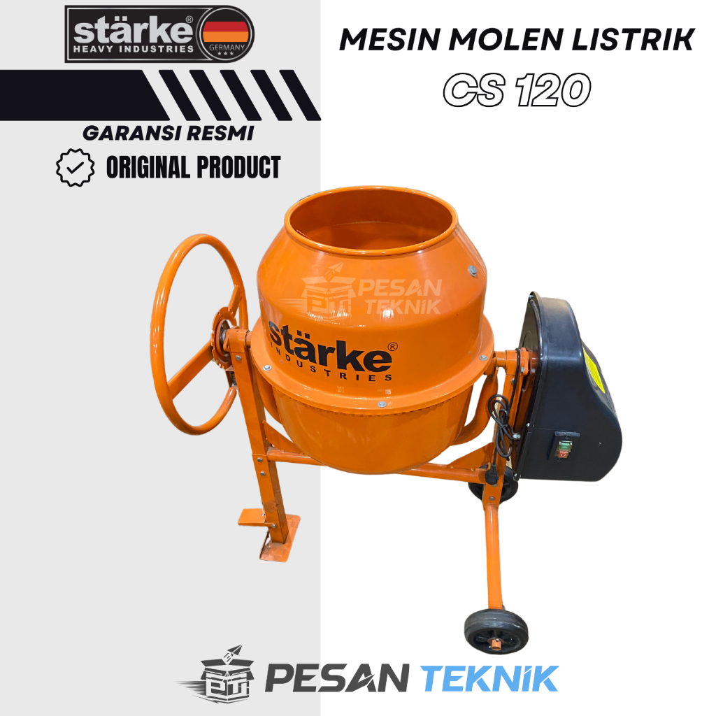 Jual Mesin Molen Listrik Molen Mini 120L Concrete Mixer STARKE CS120 | Shopee Indonesia