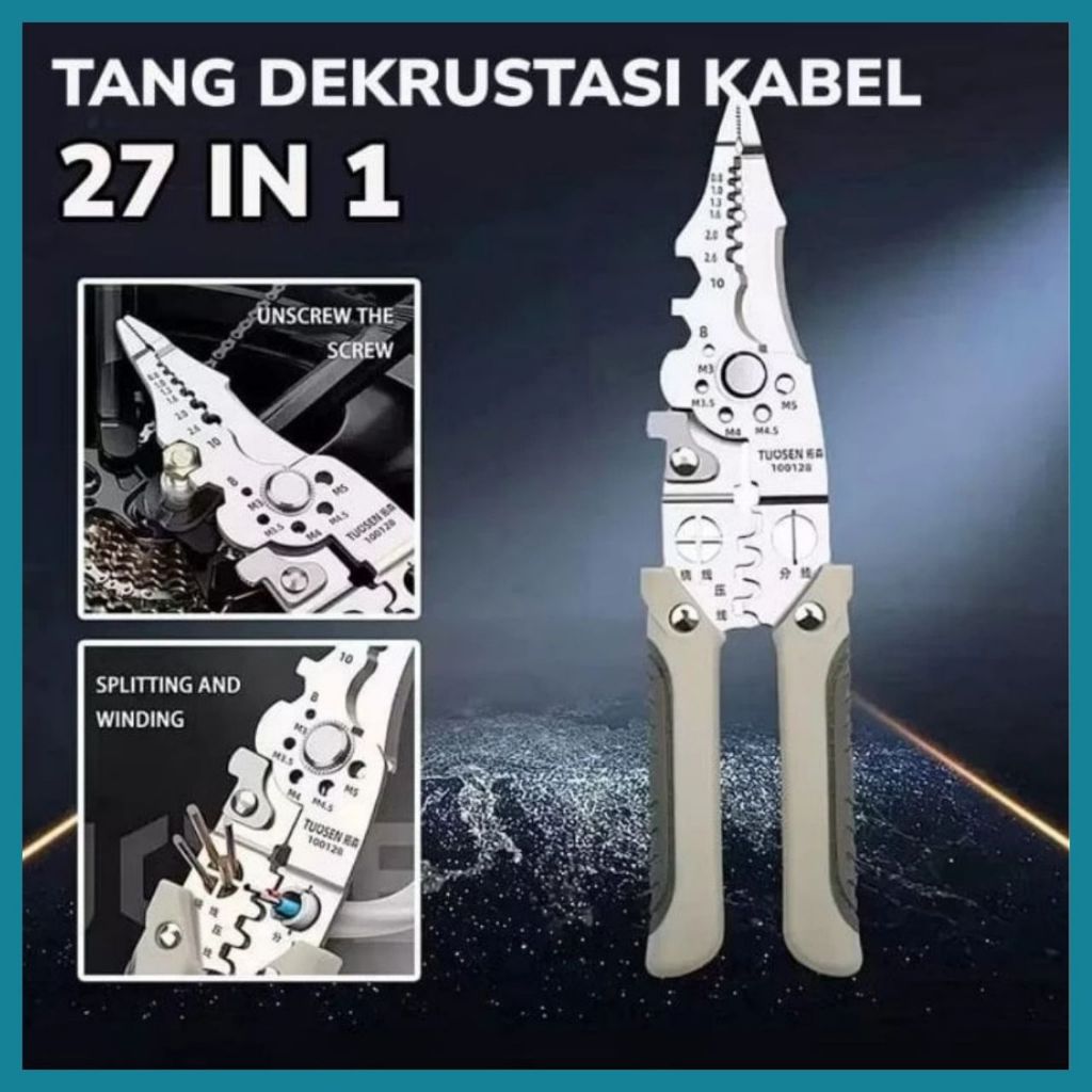 Jual Tang Kupas Kabel Tang Dekrustasi Kabel Alat Perbaikan Kawat ...
