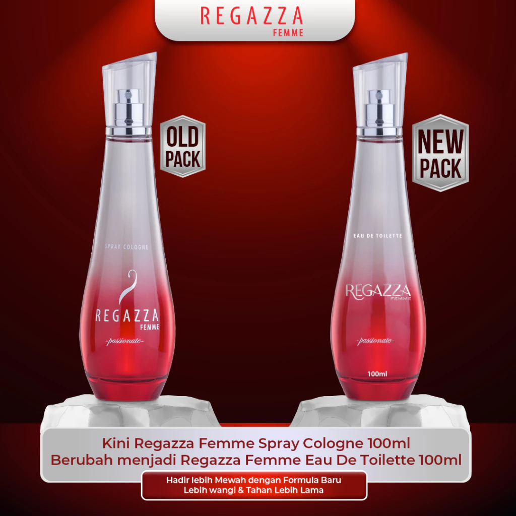 Jual REGAZZA EDT PARFUME BOTOL KACA SPRAY COLOGNE MINYAK WANGI WANITA ...