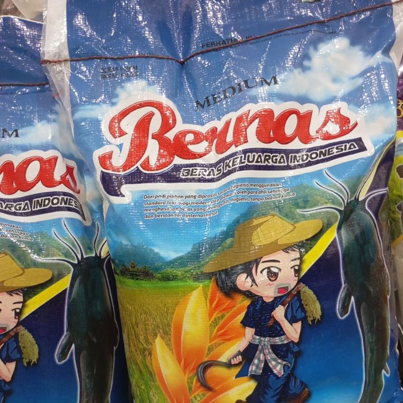 Jual Beras Premium Bernas 5kg murah | Shopee Indonesia