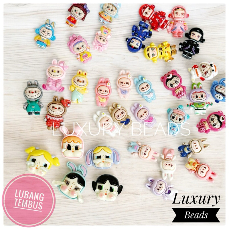 Jual Resin Clay Lubang Tembus Karakter Labubu Popmart Cry Baby Sanrio ...