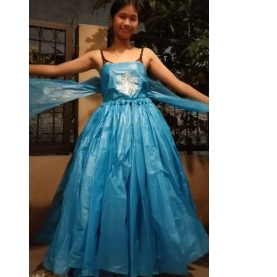 Jual kostum daur ulang plastik elsa | Shopee Indonesia