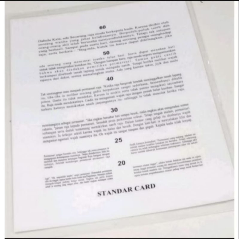 Jual Kartu Jaeger / Reading Card ( Sudah Laminating ) | Shopee Indonesia