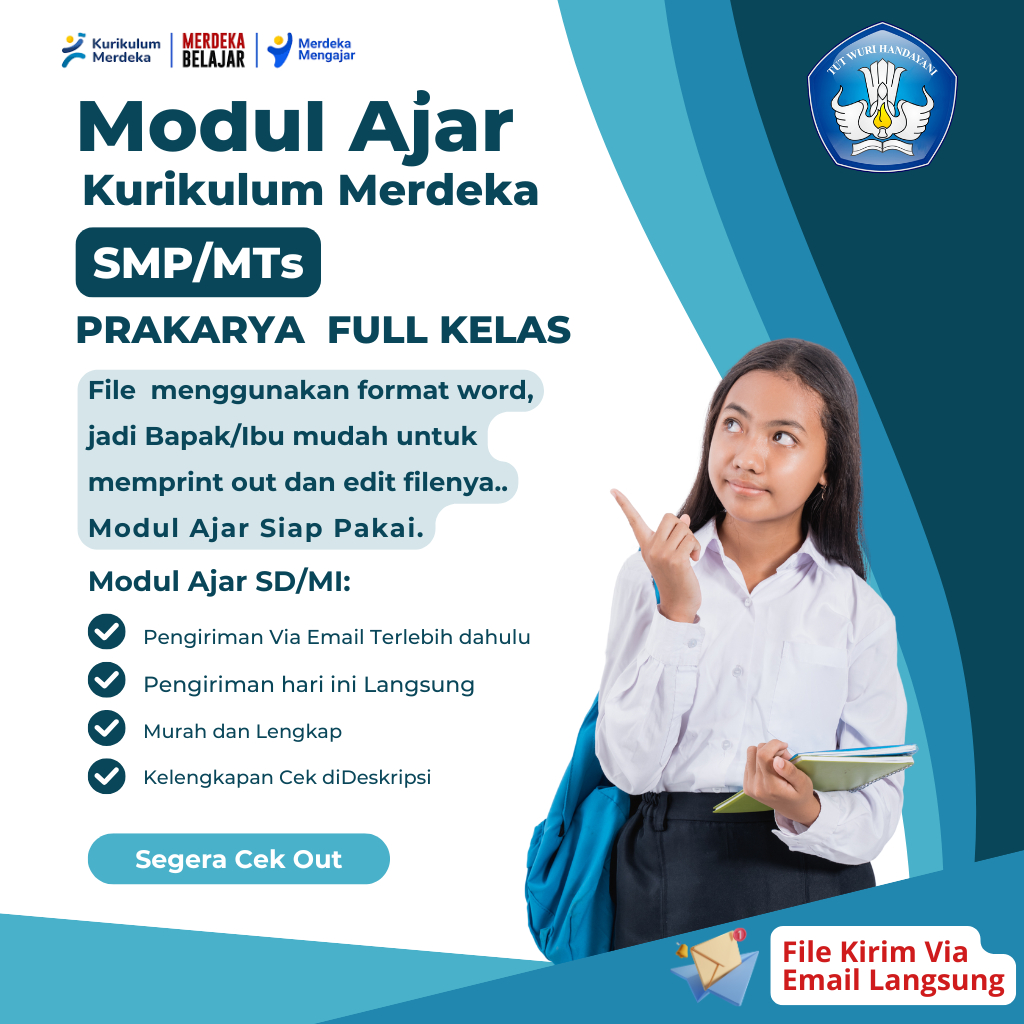 Jual MODUL AJAR PRAKARYA KERAJINAN KELAS VII, VIII, IX SMP/MTs KURIKULUM MERDEKA LENGKAP ...