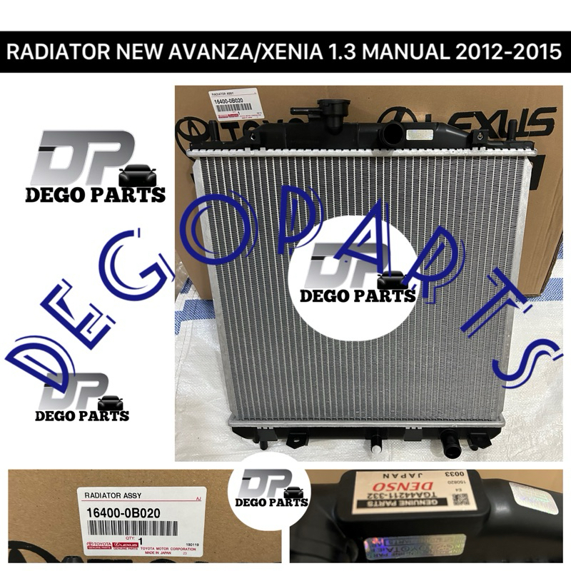 Jual RADIATOR ASSY TOYOTA NEW AVANZA /XENIA 2012-2015 1300 CC MANUAL ...