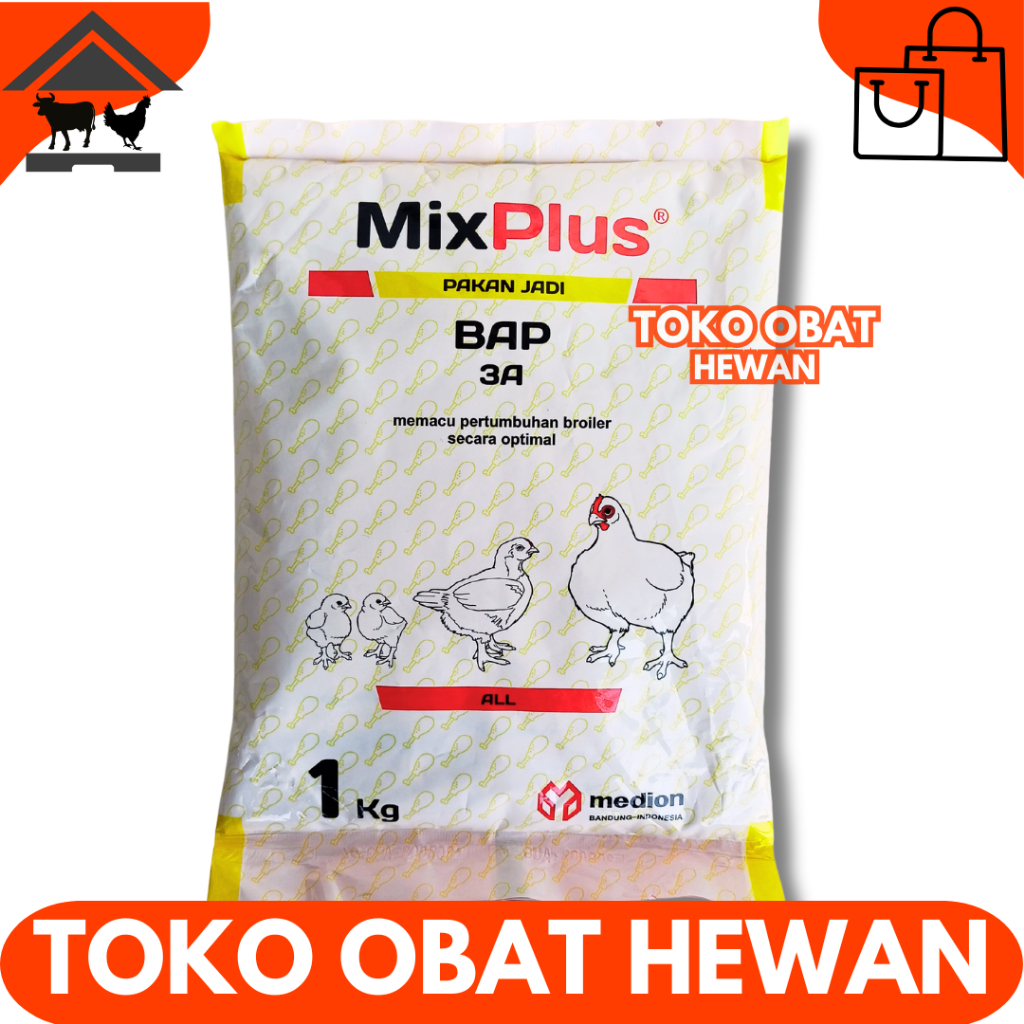 Jual MIX PLUS BAP 3A 1 KG - Premix Ayam Broiler Pemacu Pertumbuhan ...