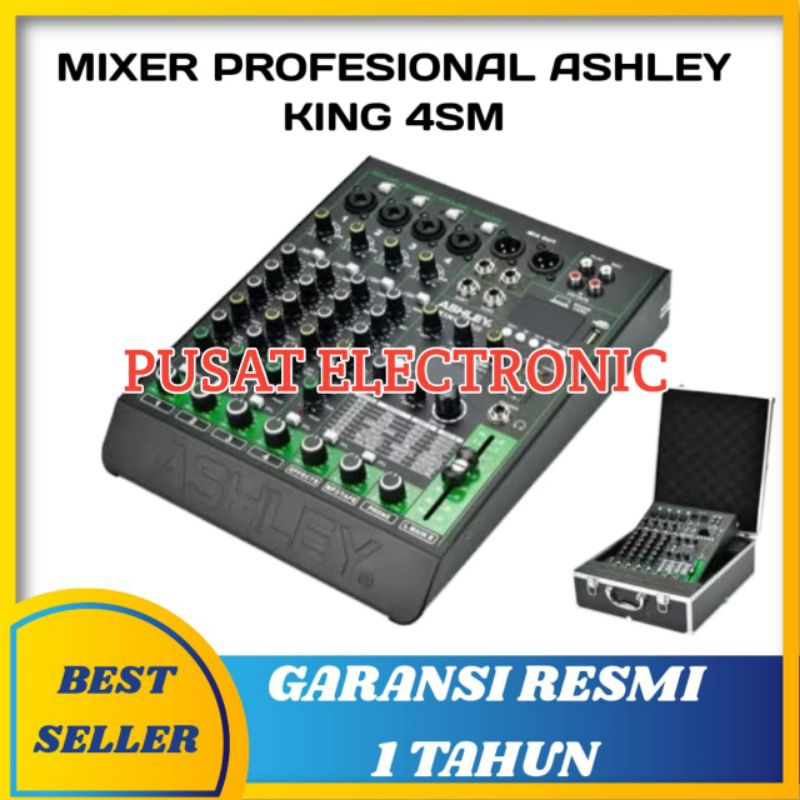 Jual Mixer Ashley King 4sm Original Mixer Ashley 4 Channel Garansi resmi | Shopee Indonesia